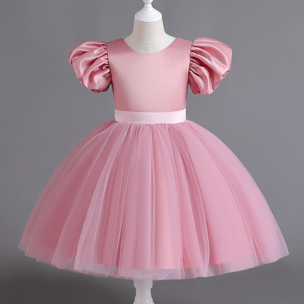 Elegant Girl Fluffy Dress Flower Baby Wedding Ceremony Costume Birthday ...